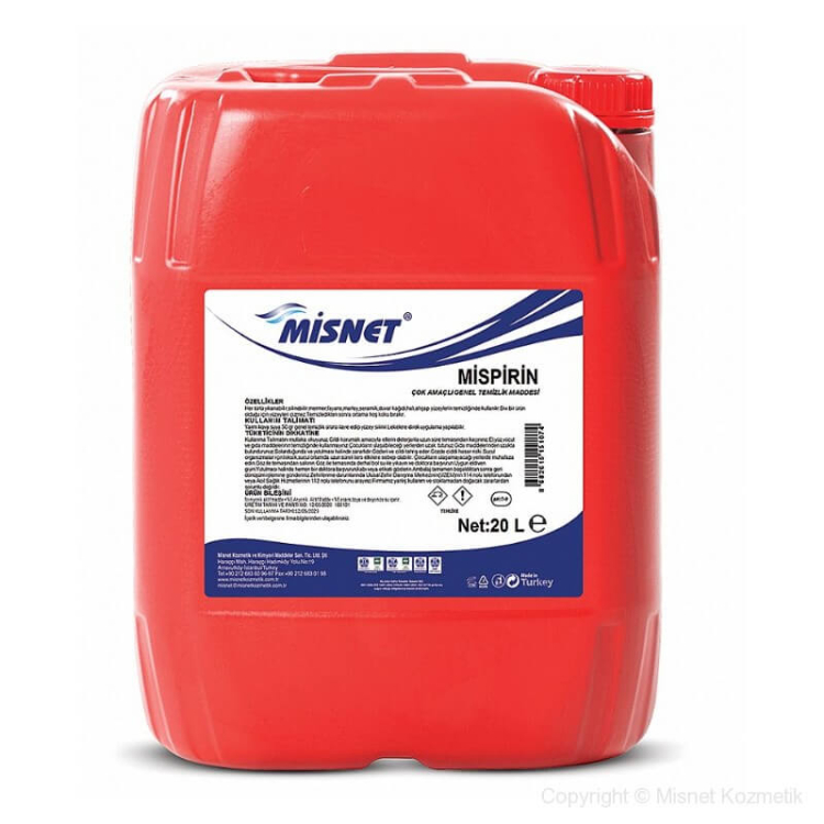 Misnet Mispirin Çok Amaçlı Genel Temizleyici 20 Kg | Misnet